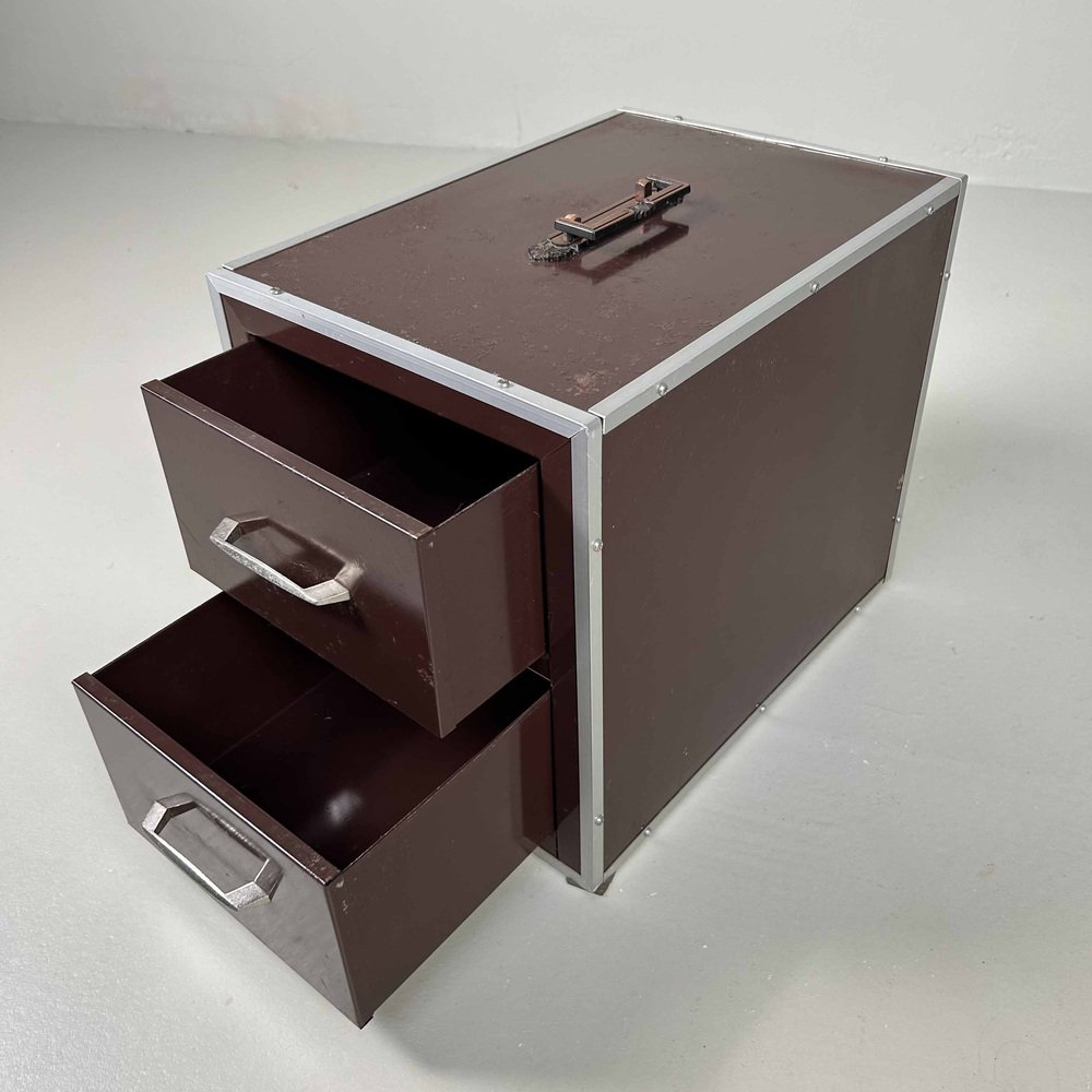 Shōwa Period Metal Drawer Cabinet, 1960s for sale at Pamono