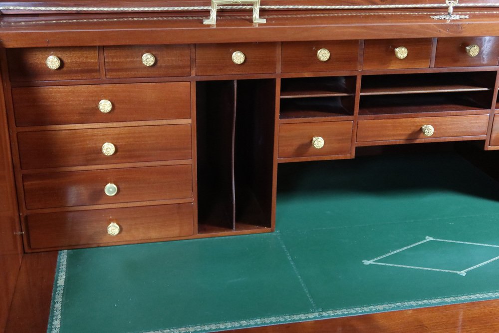 Vintage Mahogany Cylinder Desk for sale at Pamono