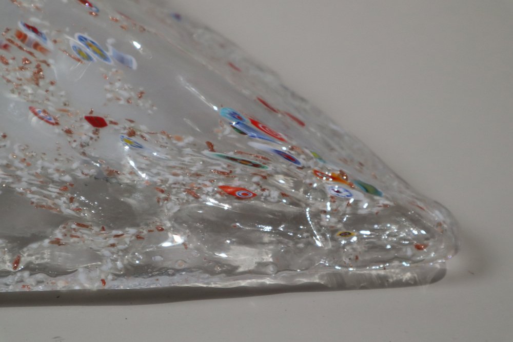 Murano Glass Pyramid Wall Light, 1970s for sale at Pamono