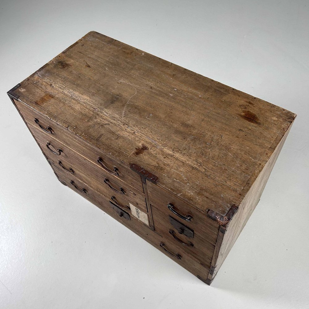 Small Japanese Tansu Drawer Chest, Taishō Period., 1920s for sale at Pamono