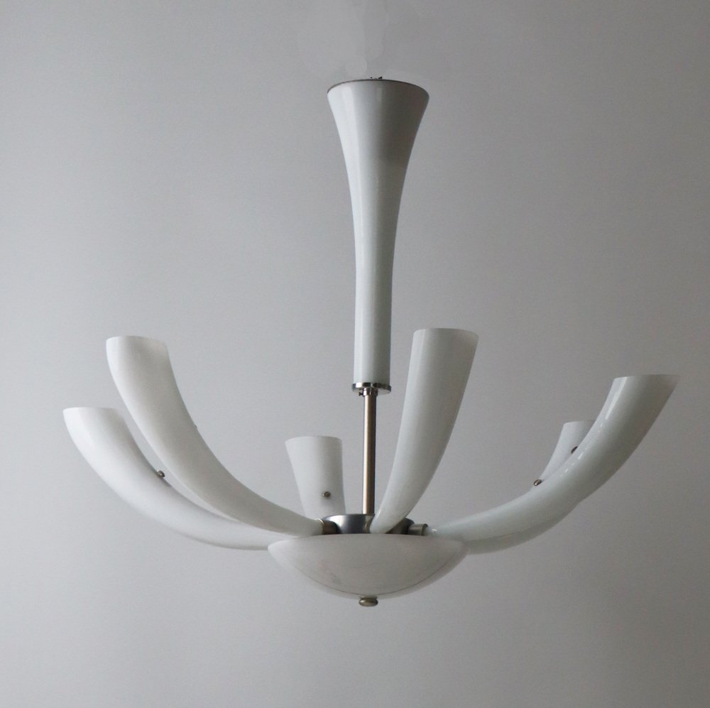 Large Murano Trumpet Chandelier from Sylcom, 1990s for sale at Pamono