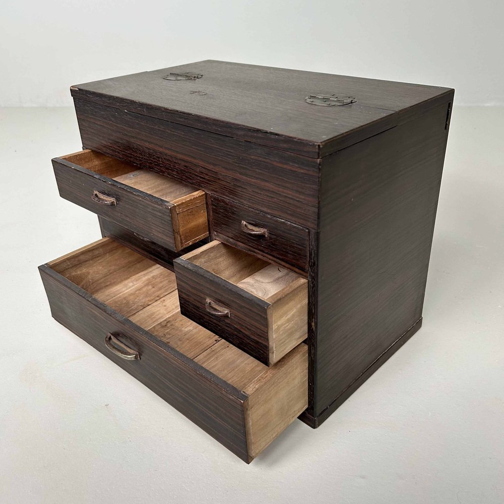 Shōwa Period Japanese Haribako 針箱 Sewing Box, 1930s for sale at Pamono