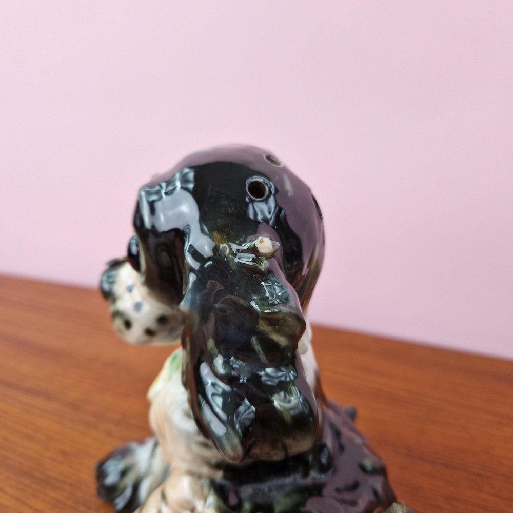 Butch Cocker Spaniel Tischlampe aus Porzellan von Albert Staehle für ...