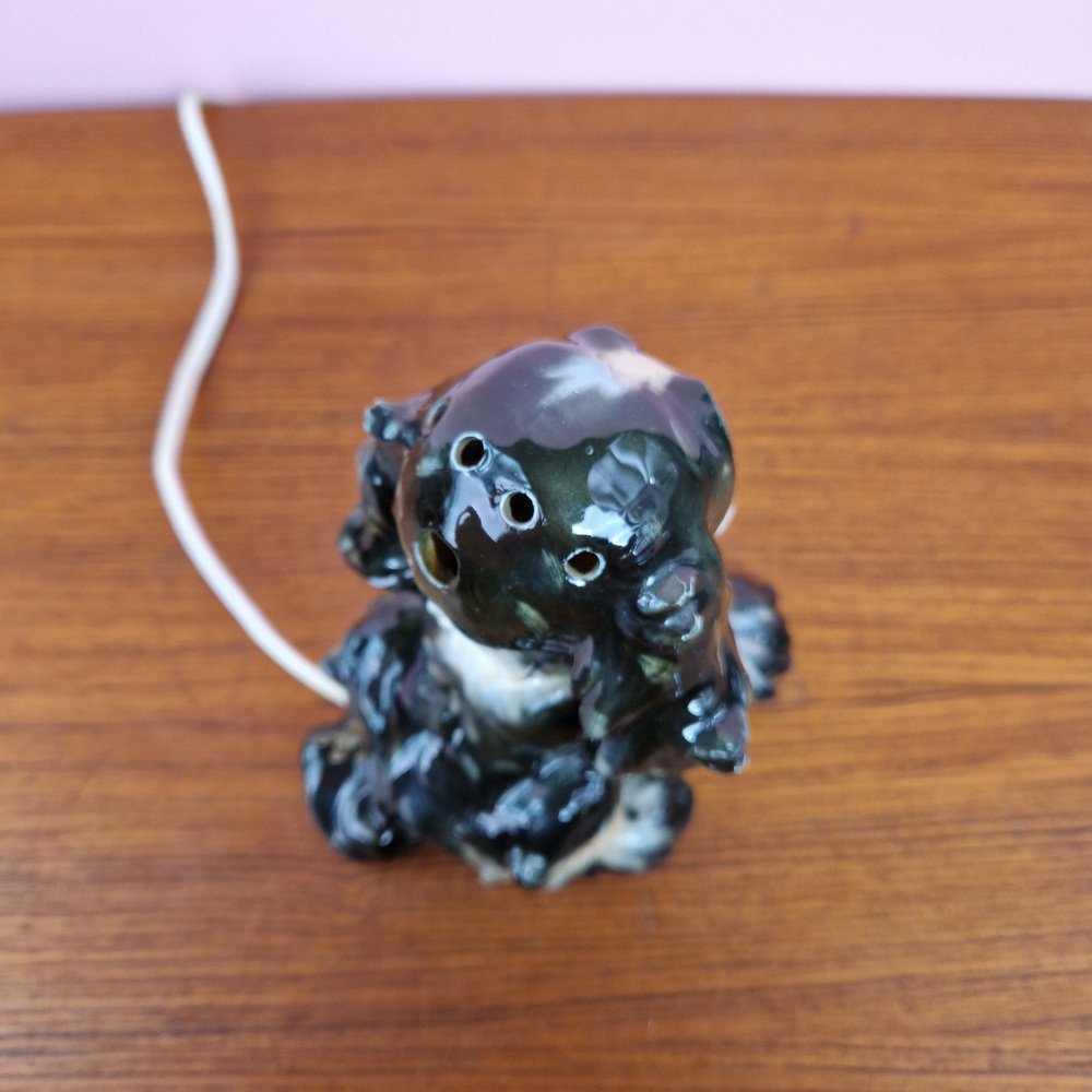 Butch Cocker Spaniel Tischlampe aus Porzellan von Albert Staehle für ...