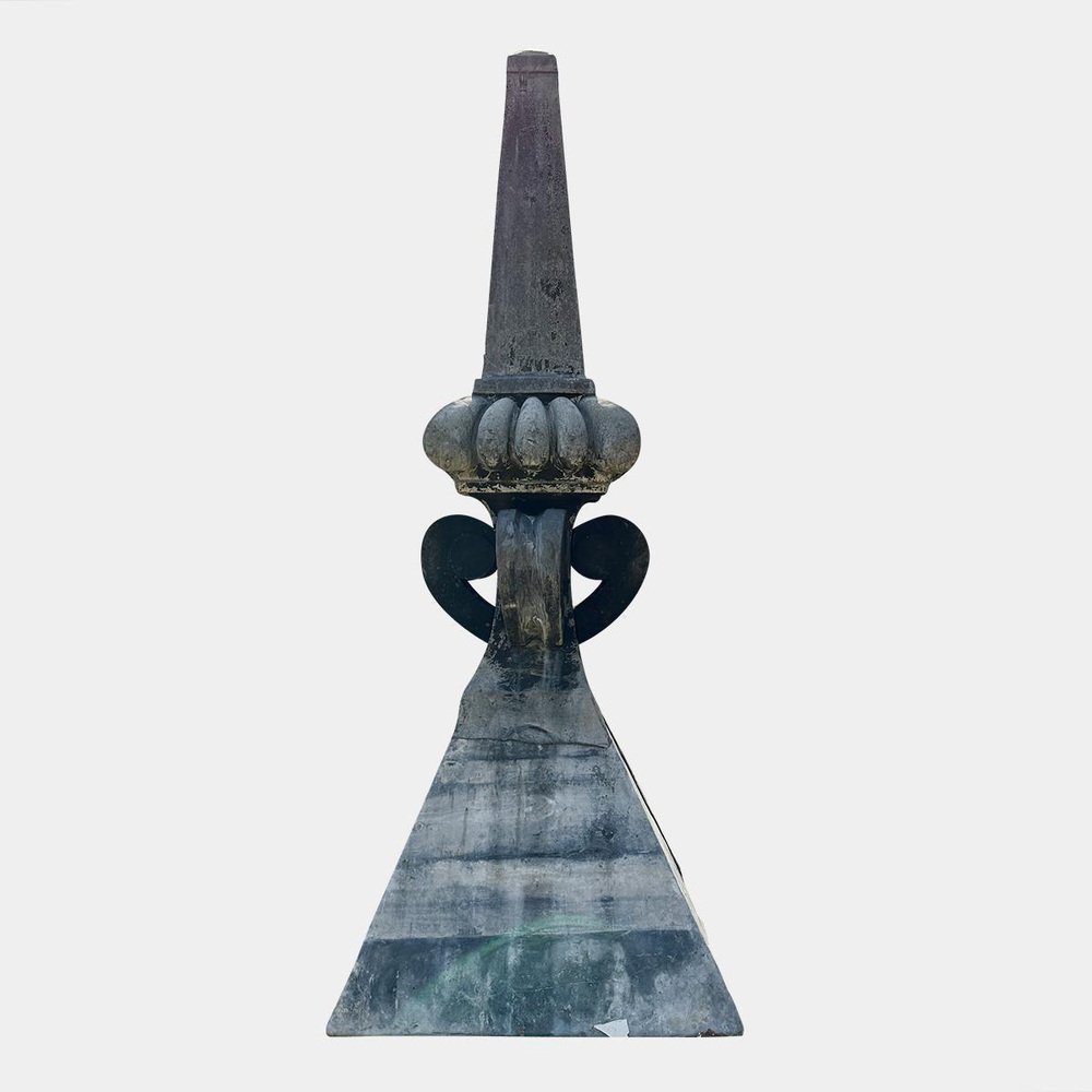 Monumental Lead Obelisks Finials, 1840s, Set of 2 for sale at Pamono