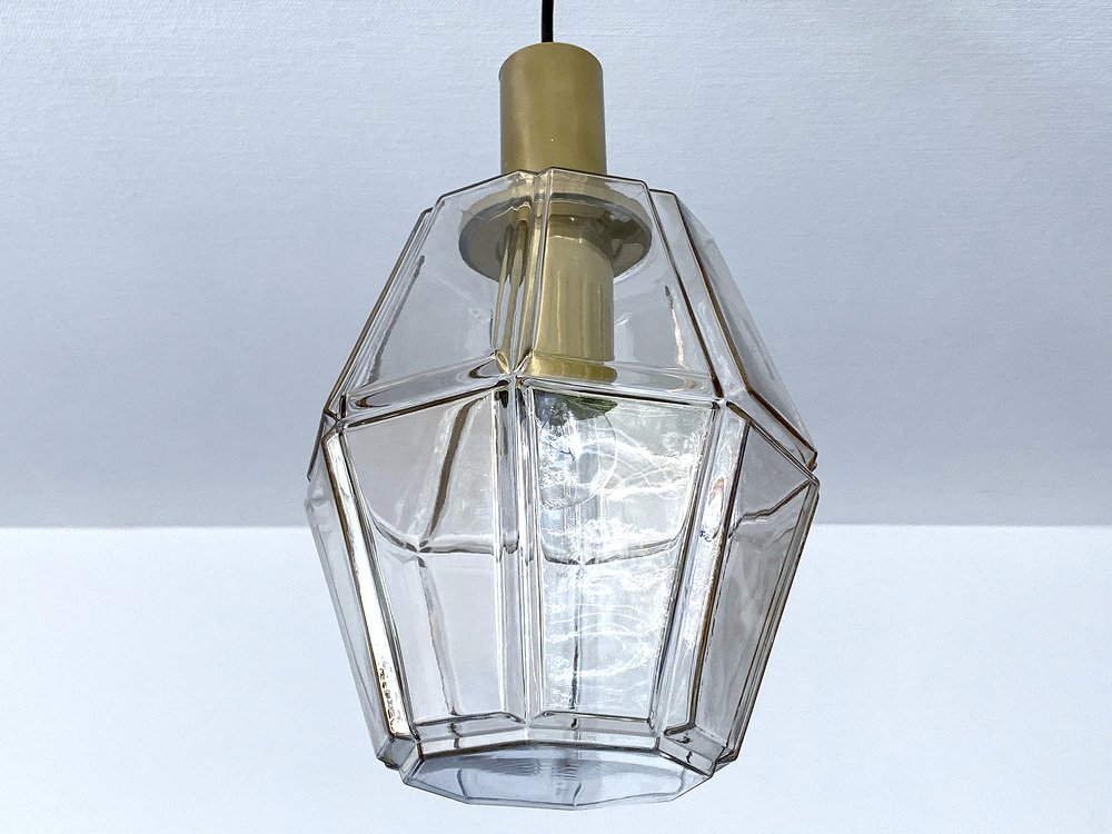 Large Glass Pendant Light from Limburg for sale at Pamono