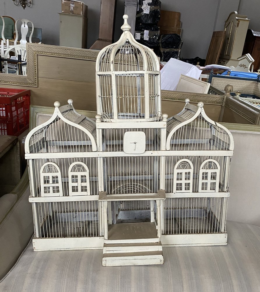 Vintage White Aviary, 1900s for sale at Pamono