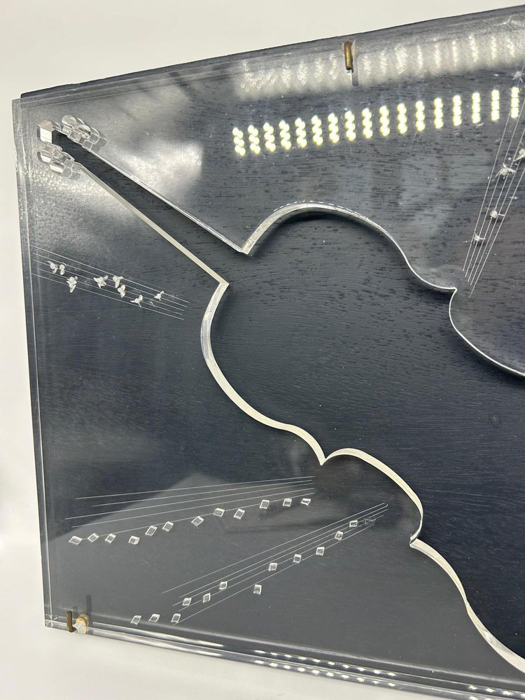 Acrylic Glass Violin Artwork, 1970s for sale at Pamono
