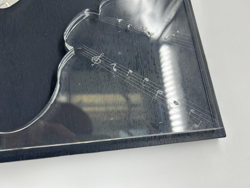 Acrylic Glass Violin Artwork, 1970s for sale at Pamono