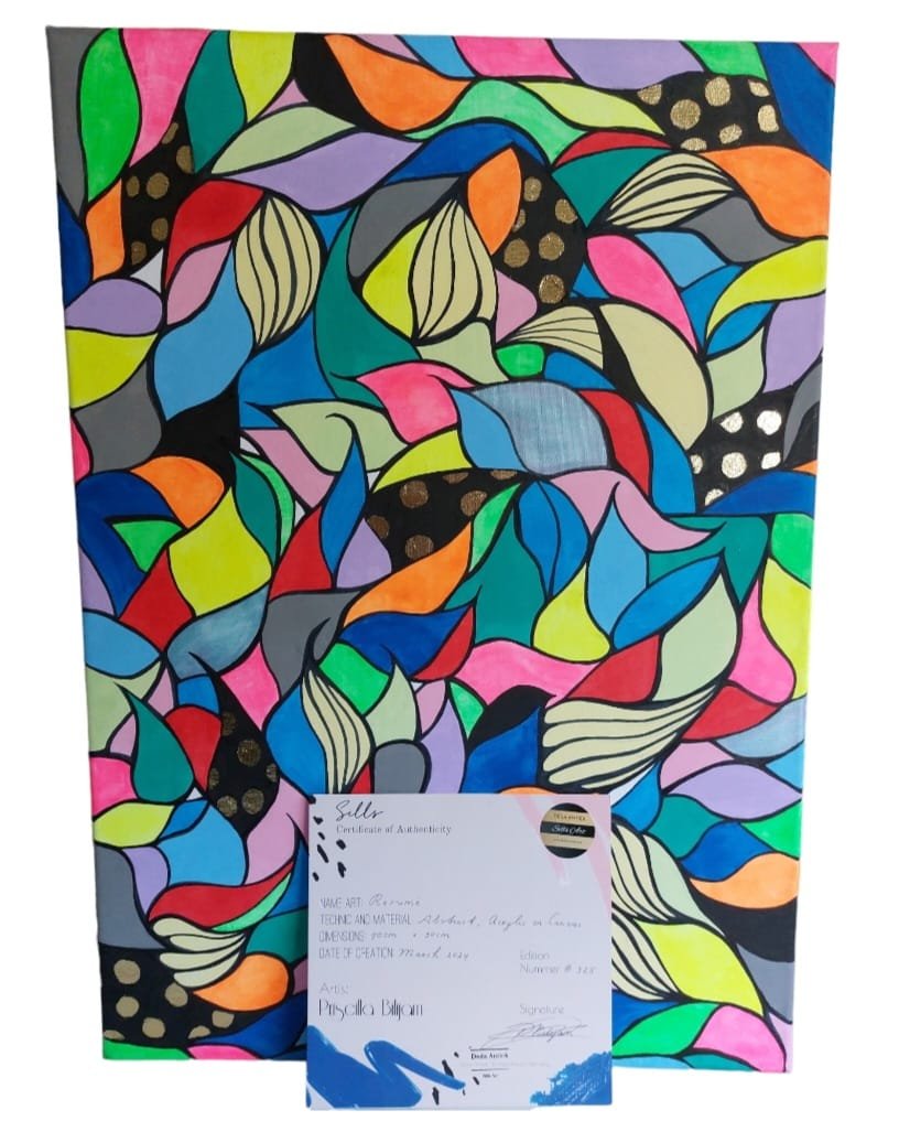 Priscilla Bilijam, Sills Resumé, 2024, Acrylic on Canvas for sale at Pamono