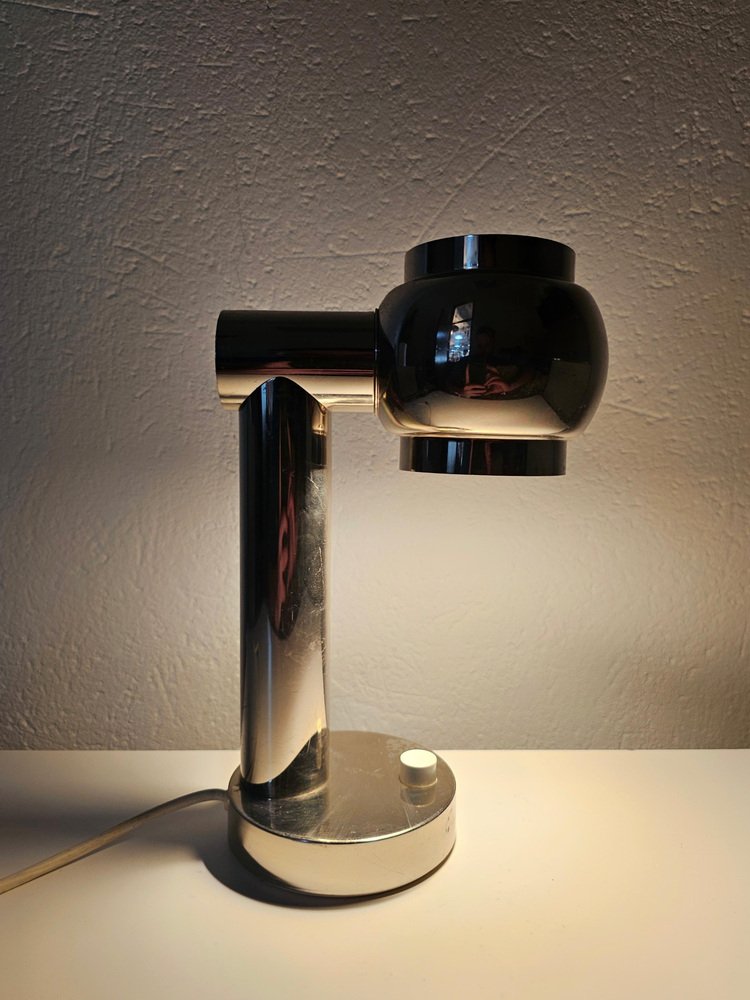 Small Space Age Table Lamp Done in Chrome with Revolving Shade, Italy ...
