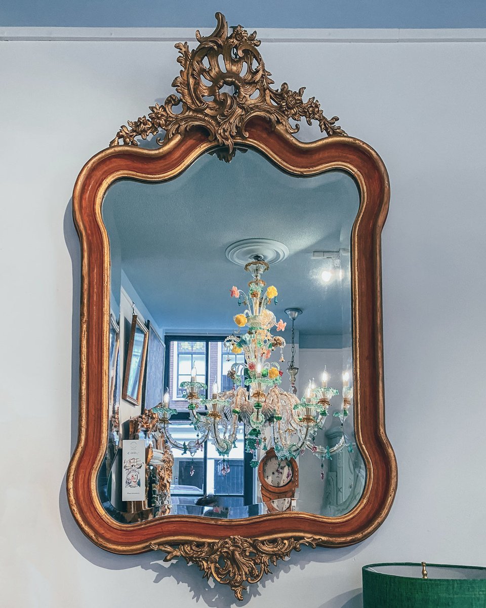 Italian Rococo Style Mirror for sale at Pamono