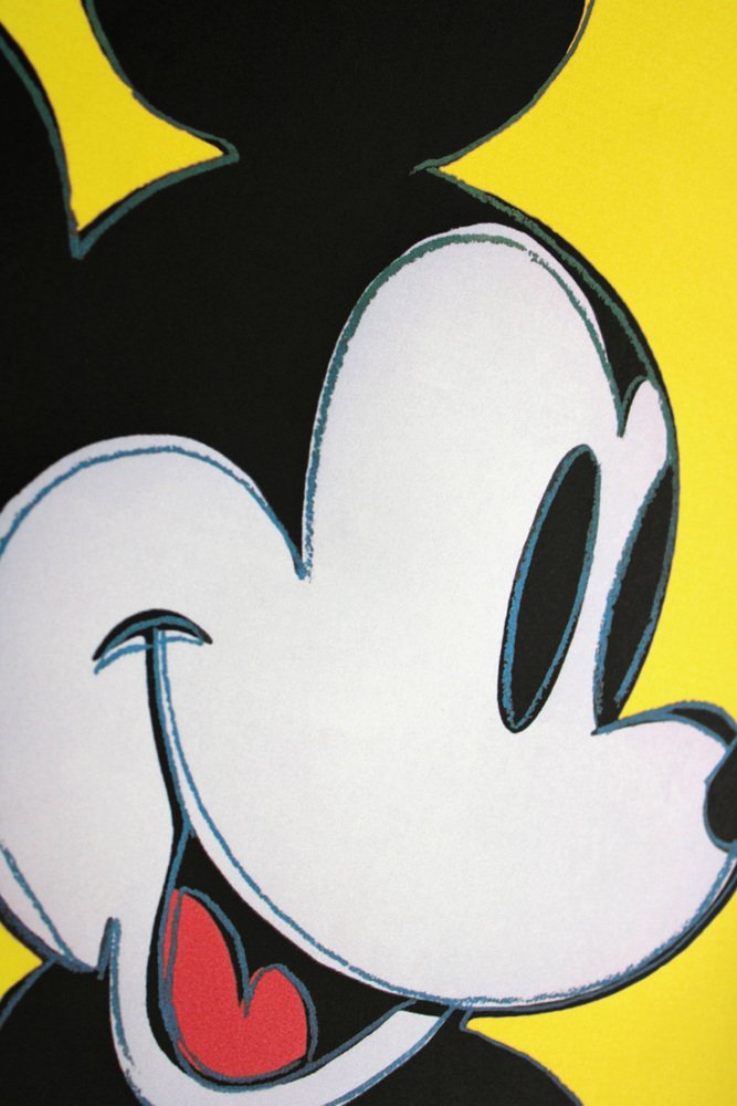 Andy Warhol, Mickey Mouse, Offset Lithograph, 1960s for sale at Pamono Andy Warhol, Mickey Mouse, Offset Lithograph, 1960s for sale at Pamono