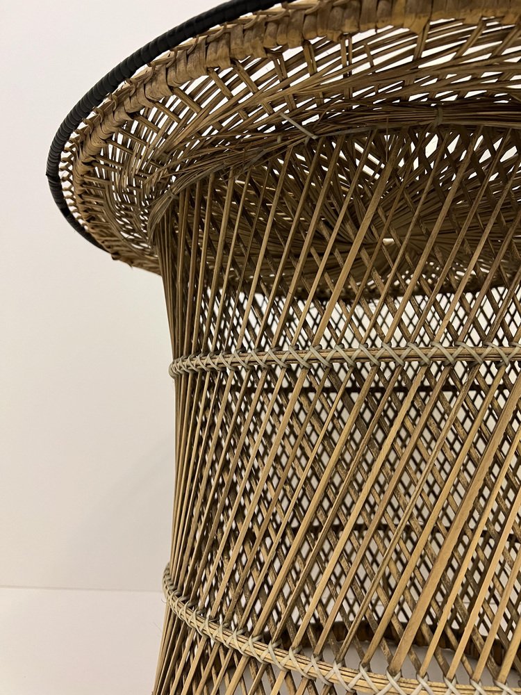 Mid-Century Wicker Drum Table in Bamboo by Franco Albini, 1950s for ...