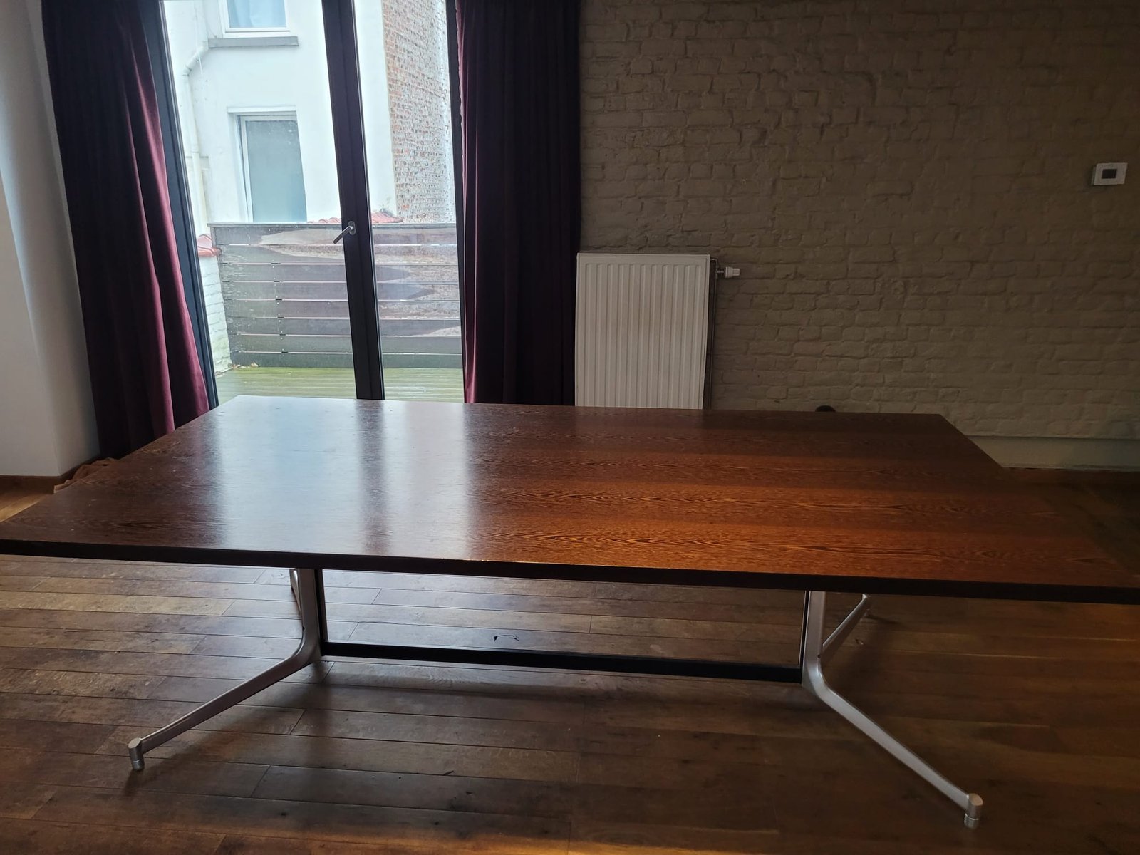 Large Dining Room Table by Preben Fabricius & Jørgen Kastholm for Kill ...