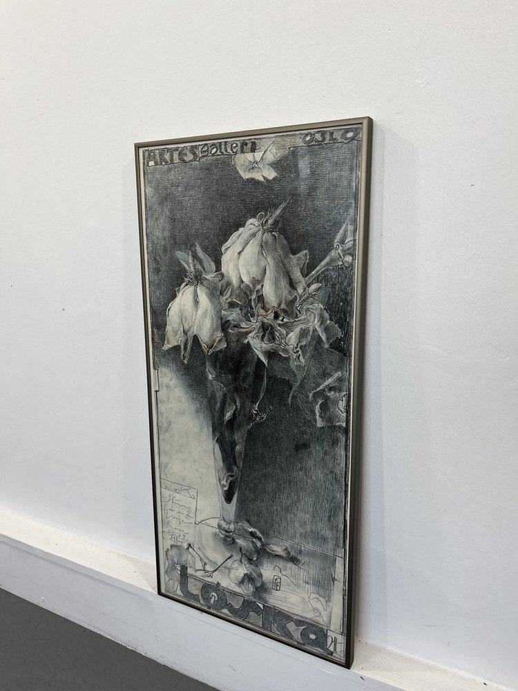 Horst Janssen, Flowers, 1981, Art Print for sale at Pamono