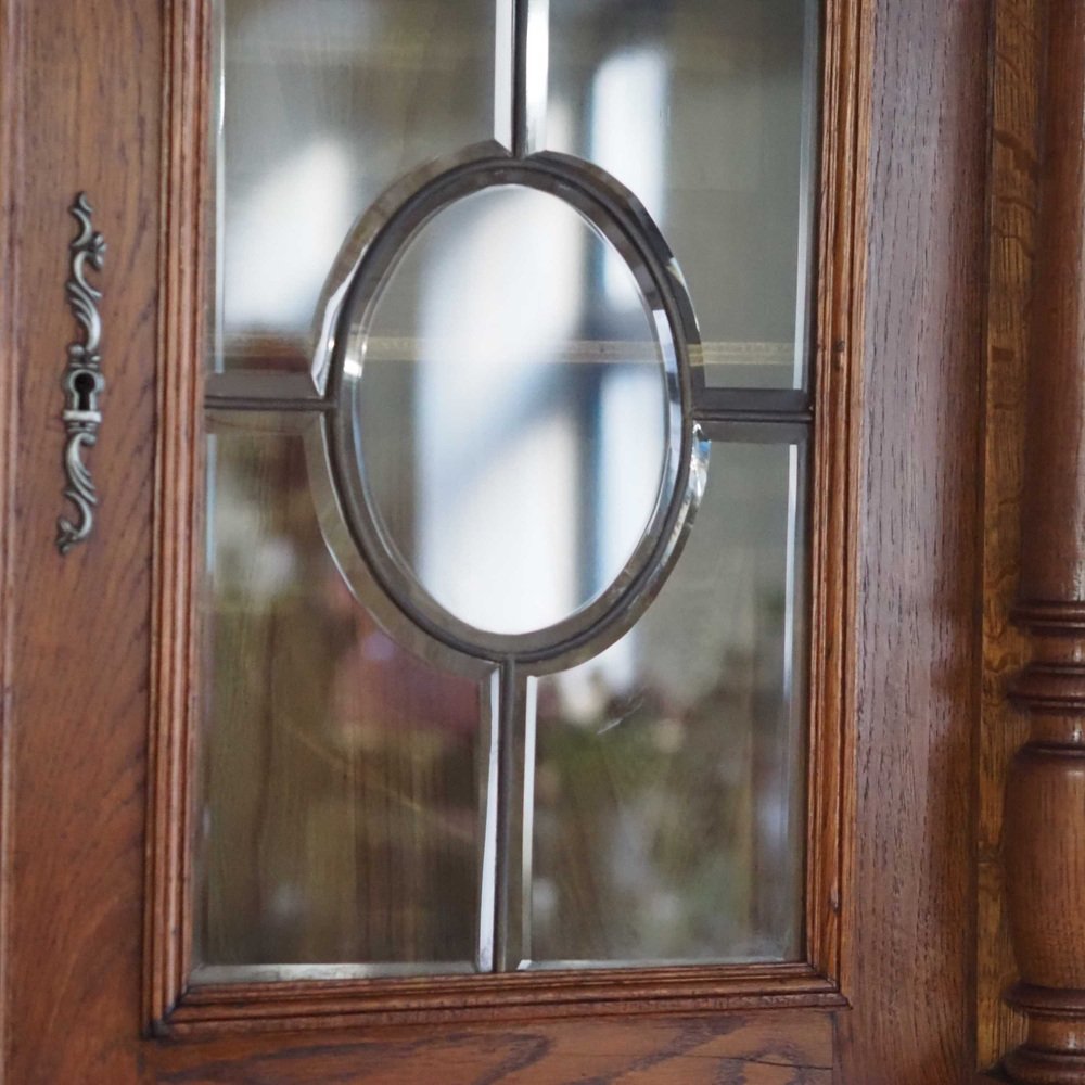 Glass and Wood Buffet for sale at Pamono