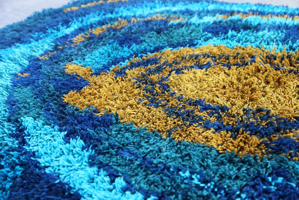 Vintage Danish Shag Rug, 1960s for sale at Pamono