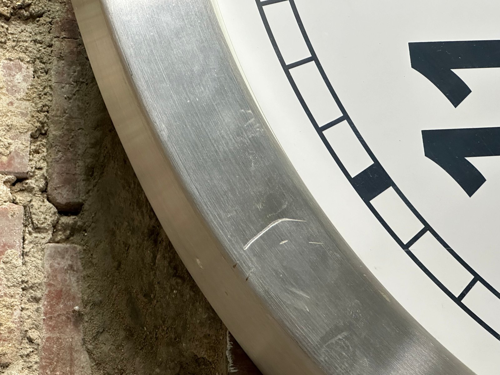 Large Factory Clock, 1980s for sale at Pamono