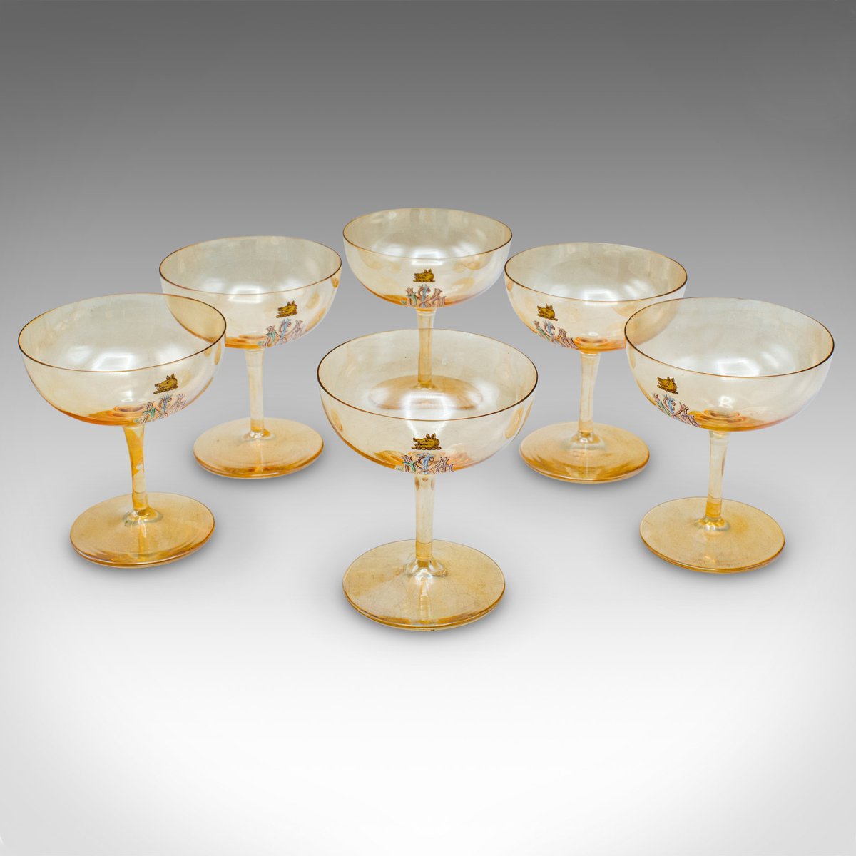 Antique Austrian Victorian Summer Garden Party Service in Glass, 1890s ...