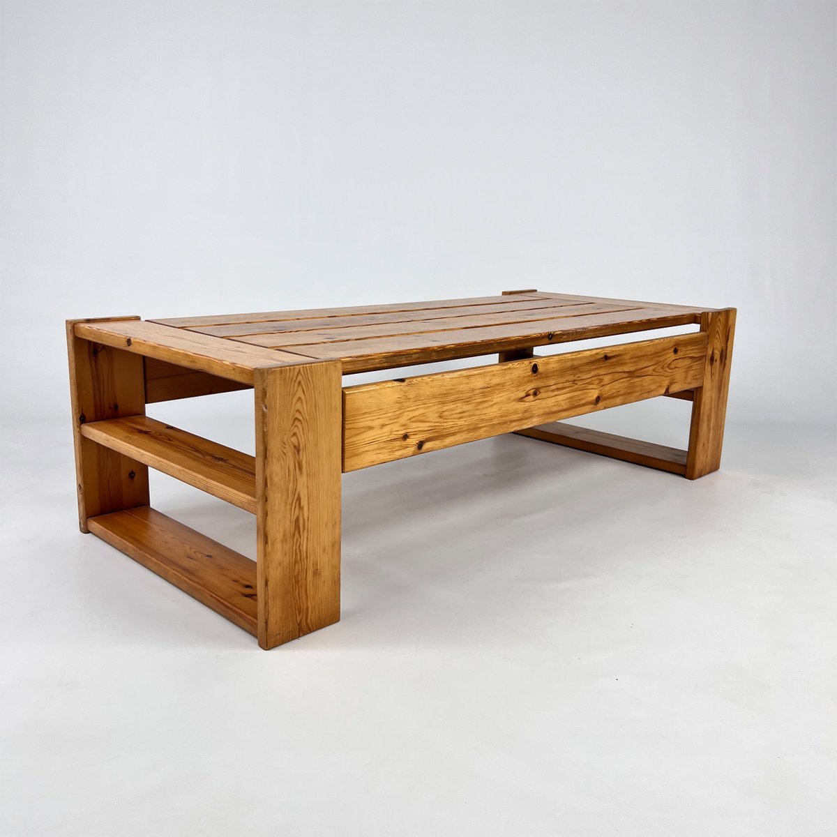 Mid-Century Pine Coffee Table, 1960s for sale at Pamono