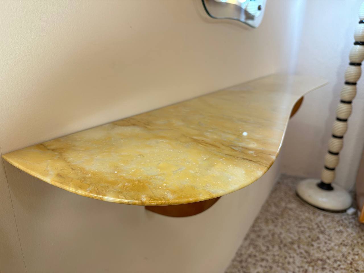 Consolle Art Déco in ciliegio e marmo di Siena di Paolo Buffa, Italia ...