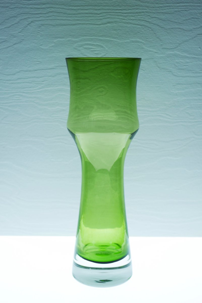 Mid-Century Modern Glass Vase by Bo Borgström for Åseda for sale at Pamono