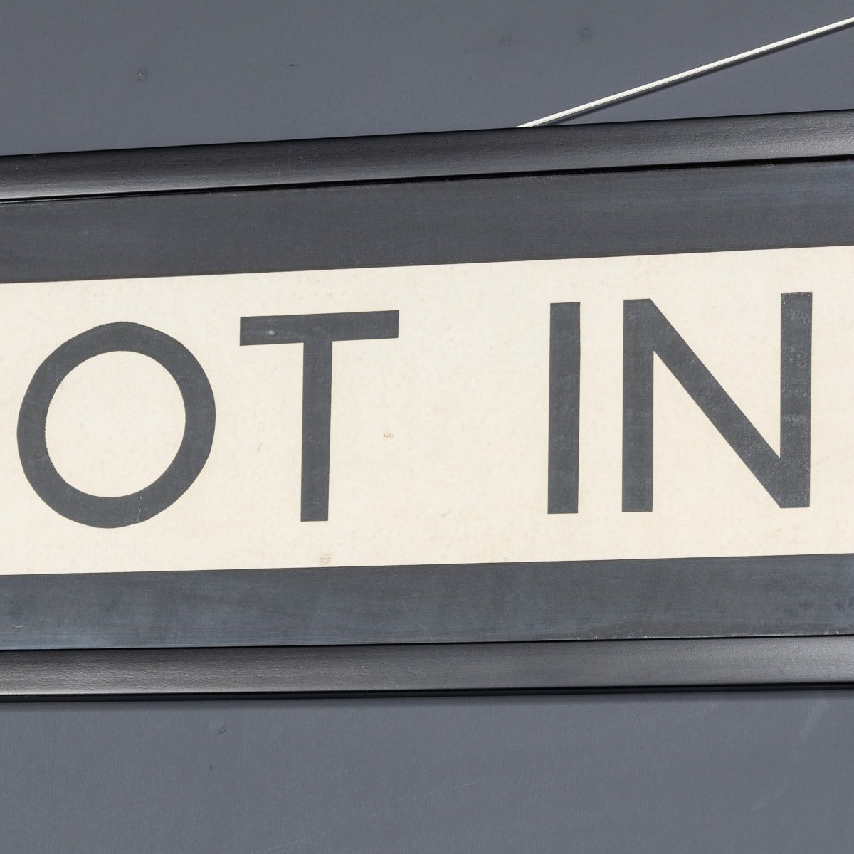 Vintage 20th Century Not in Service Framed London Red Route Bus Sign ...