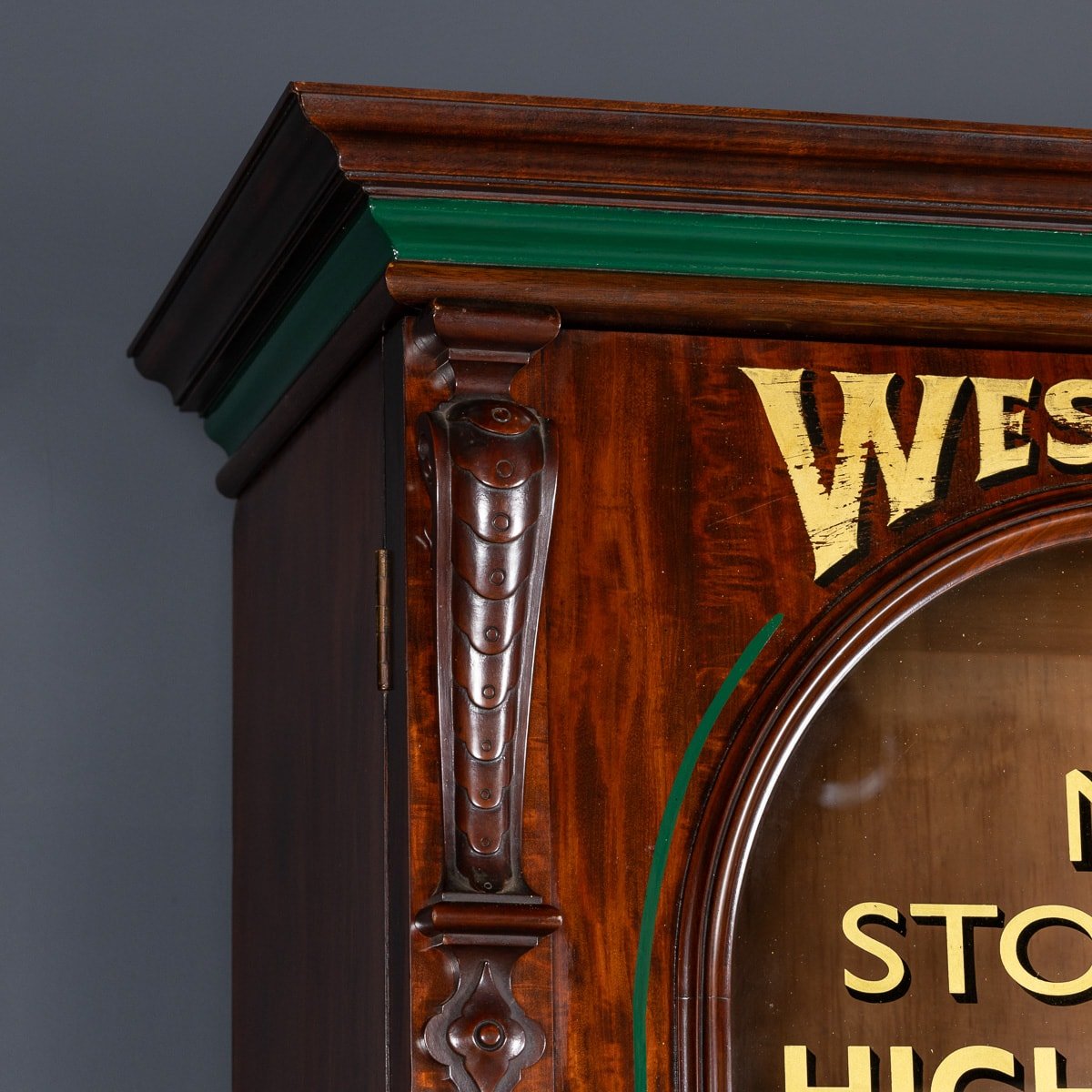 Victorian Mahogany Gun Shop Display Cabinet, 1880s for sale at Pamono