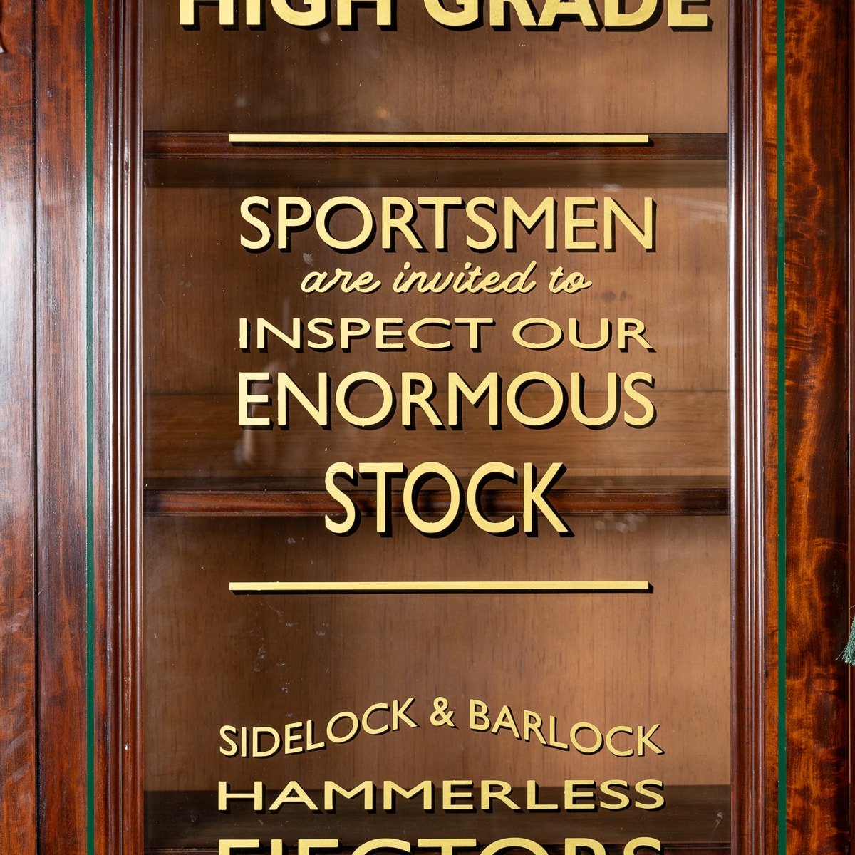 Victorian Mahogany Gun Shop Display Cabinet, 1880s for sale at Pamono