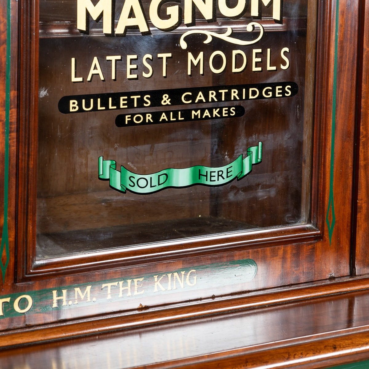 Victorian Mahogany Gun Shop Display Cabinet, 1880s for sale at Pamono