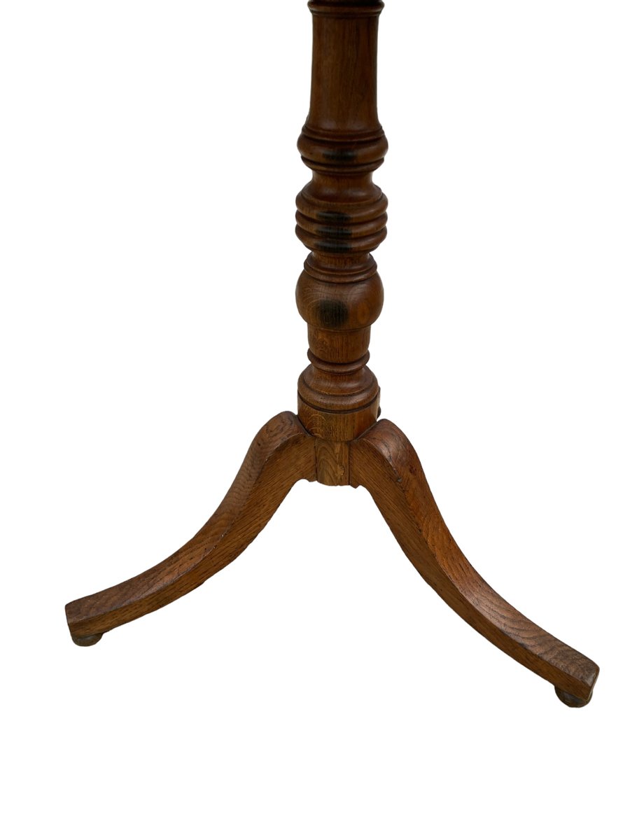 Vintage English Oak Rectangular Tri Legged Tilt Top Table, 1960 for ...