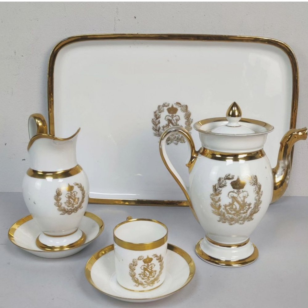 19th Century Sevres Porcelain Coffee Service, Set of 4 for sale at Pamono