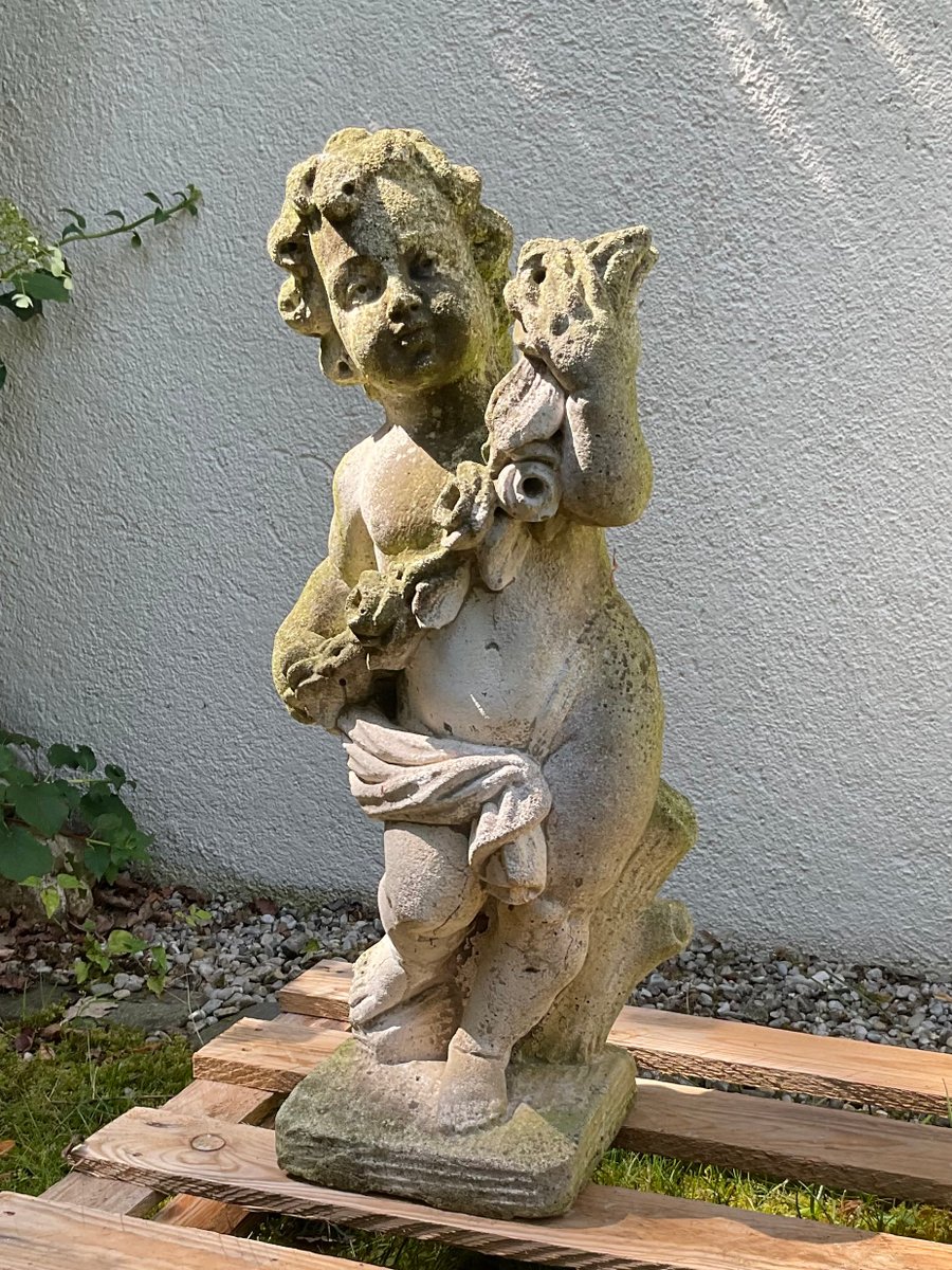 Garden Figurine in Composite Material, 1960s for sale at Pamono