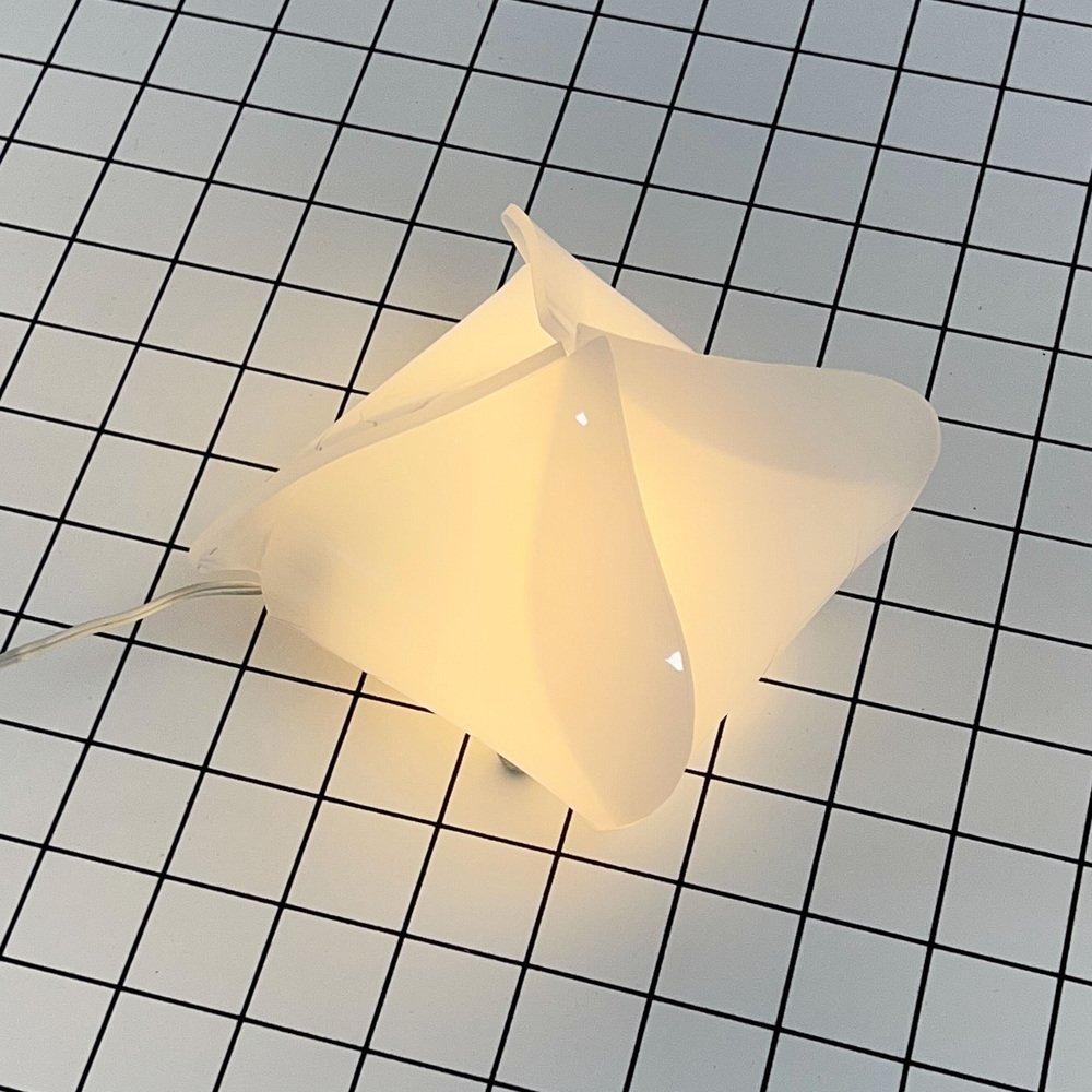 Folded Plastic Wall or Table Lamp, 1980s for sale at Pamono