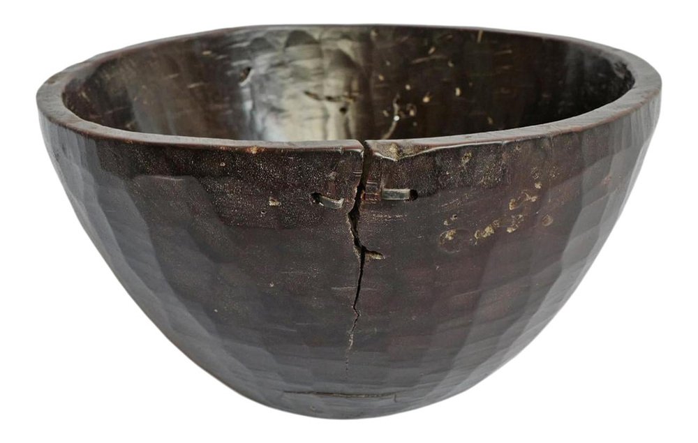 Vintage Nepal Wood Bowl for sale at Pamono