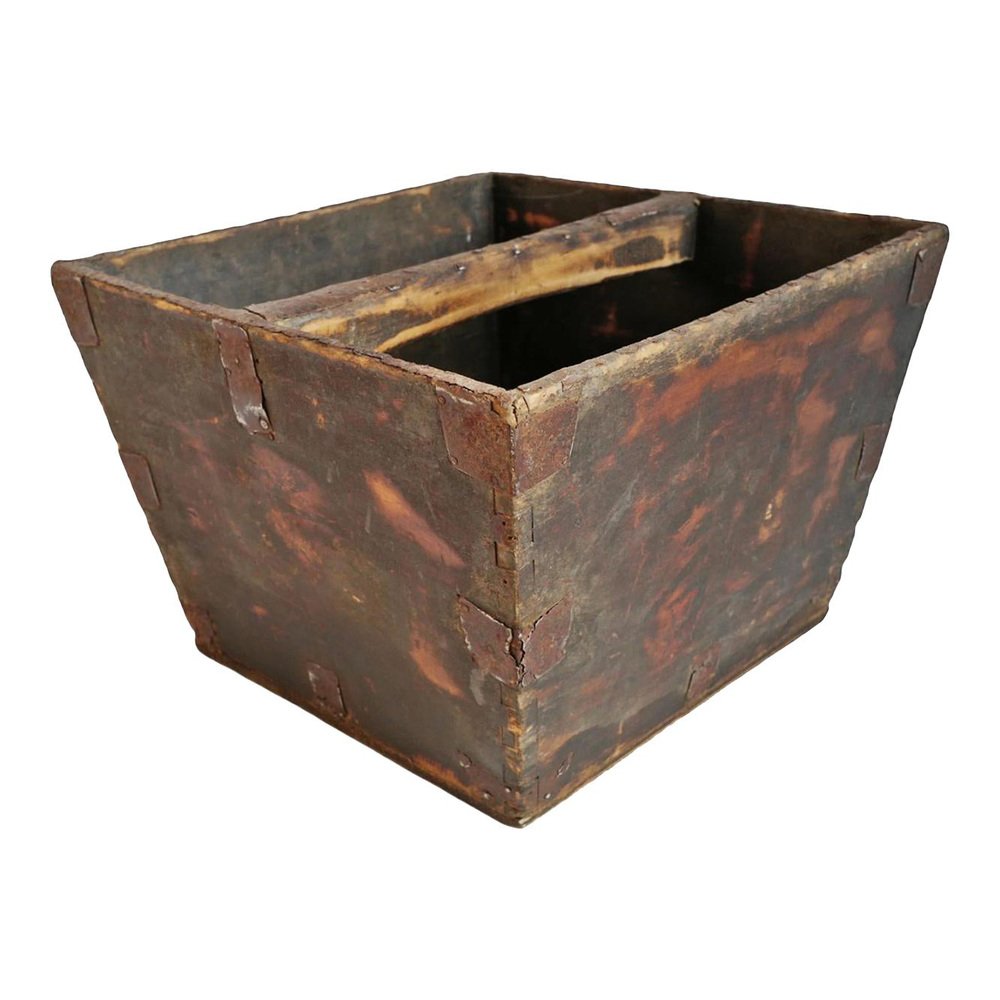 Vintage Chinese Wooden Rice Bucket for sale at Pamono