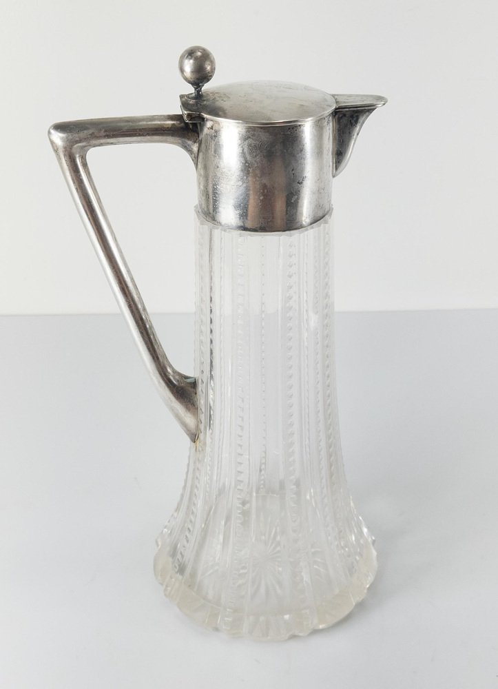 Austrian Vienna Secessionist 800 Silver Claret Jug for sale at Pamono