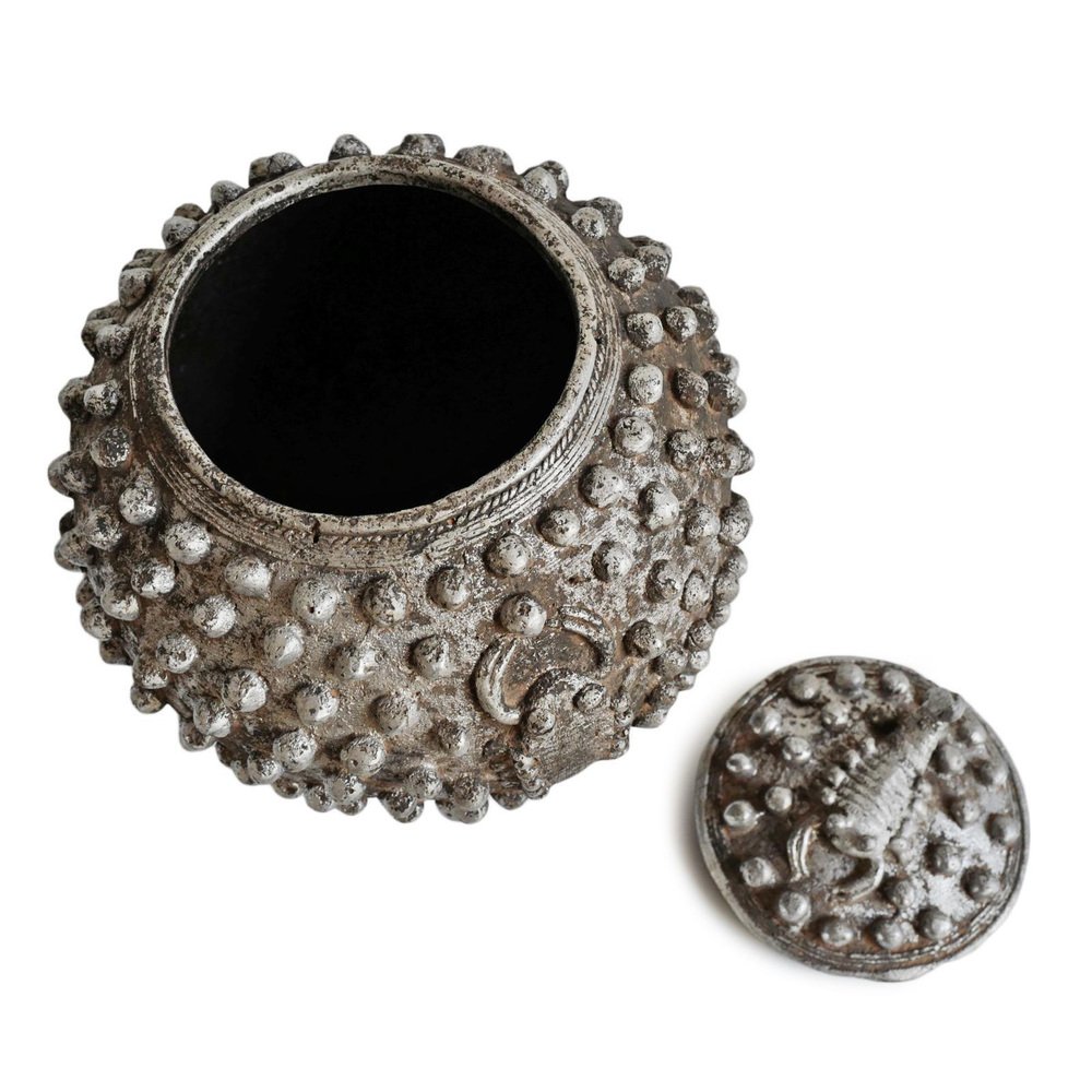 Antique Lobi Aluminum Scorpion Pot for sale at Pamono