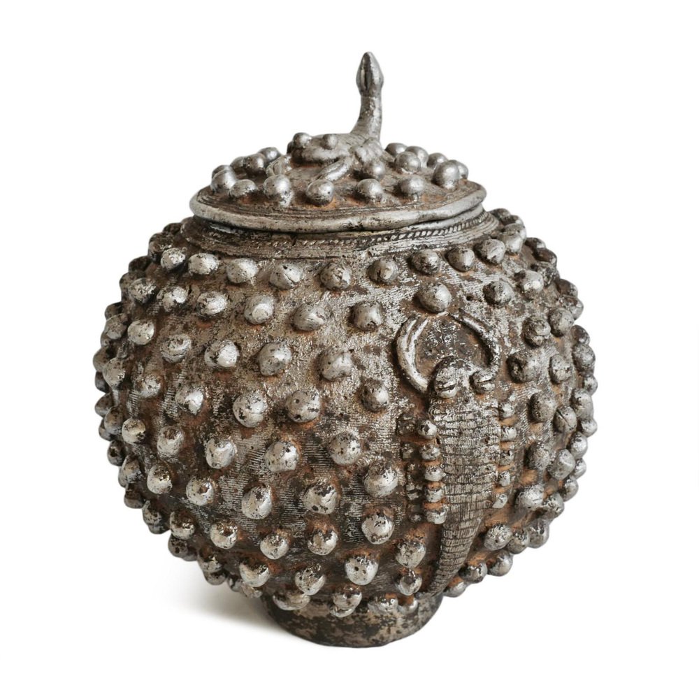 Antique Lobi Aluminum Scorpion Pot for sale at Pamono