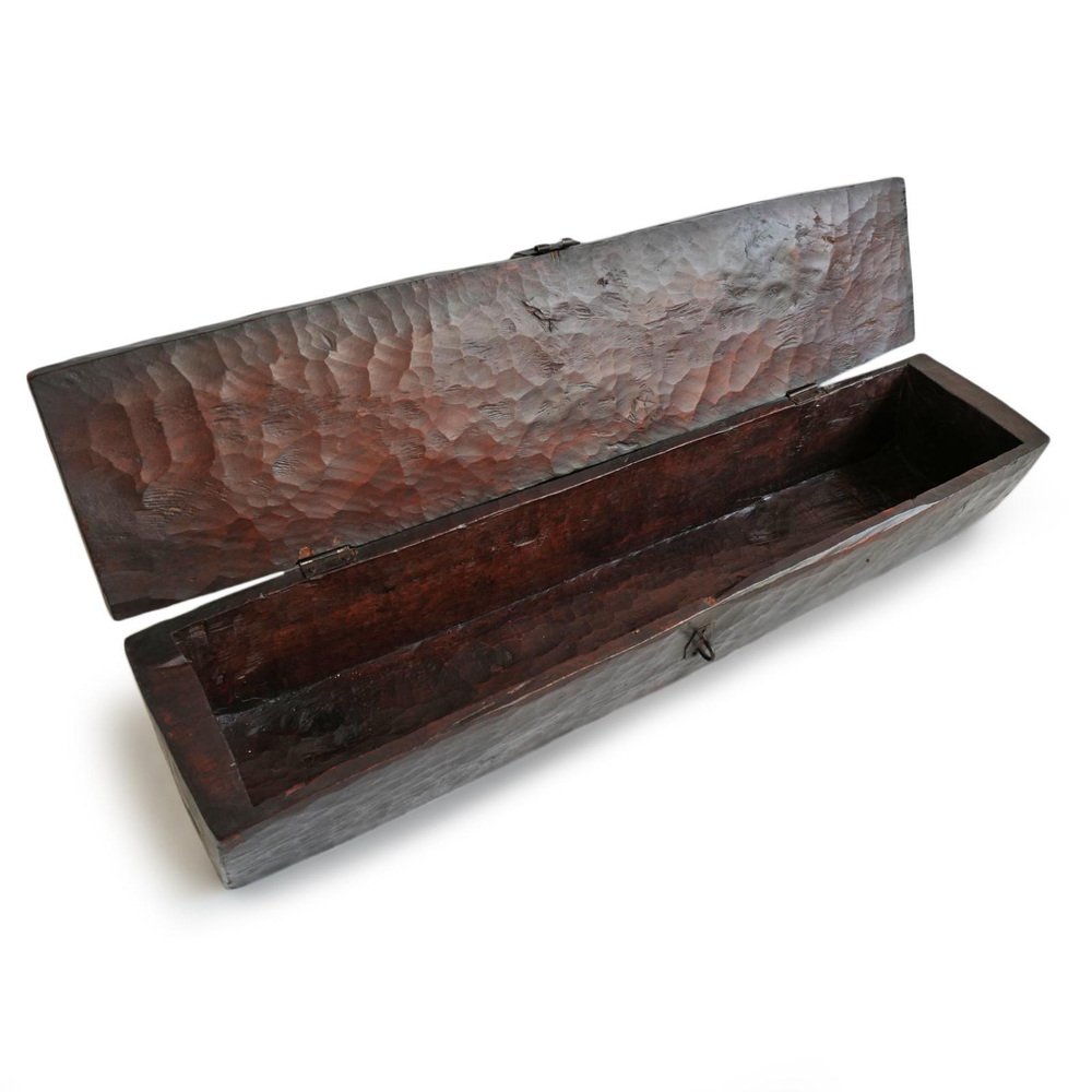 Ethiopian Wood Storage Box for sale at Pamono
