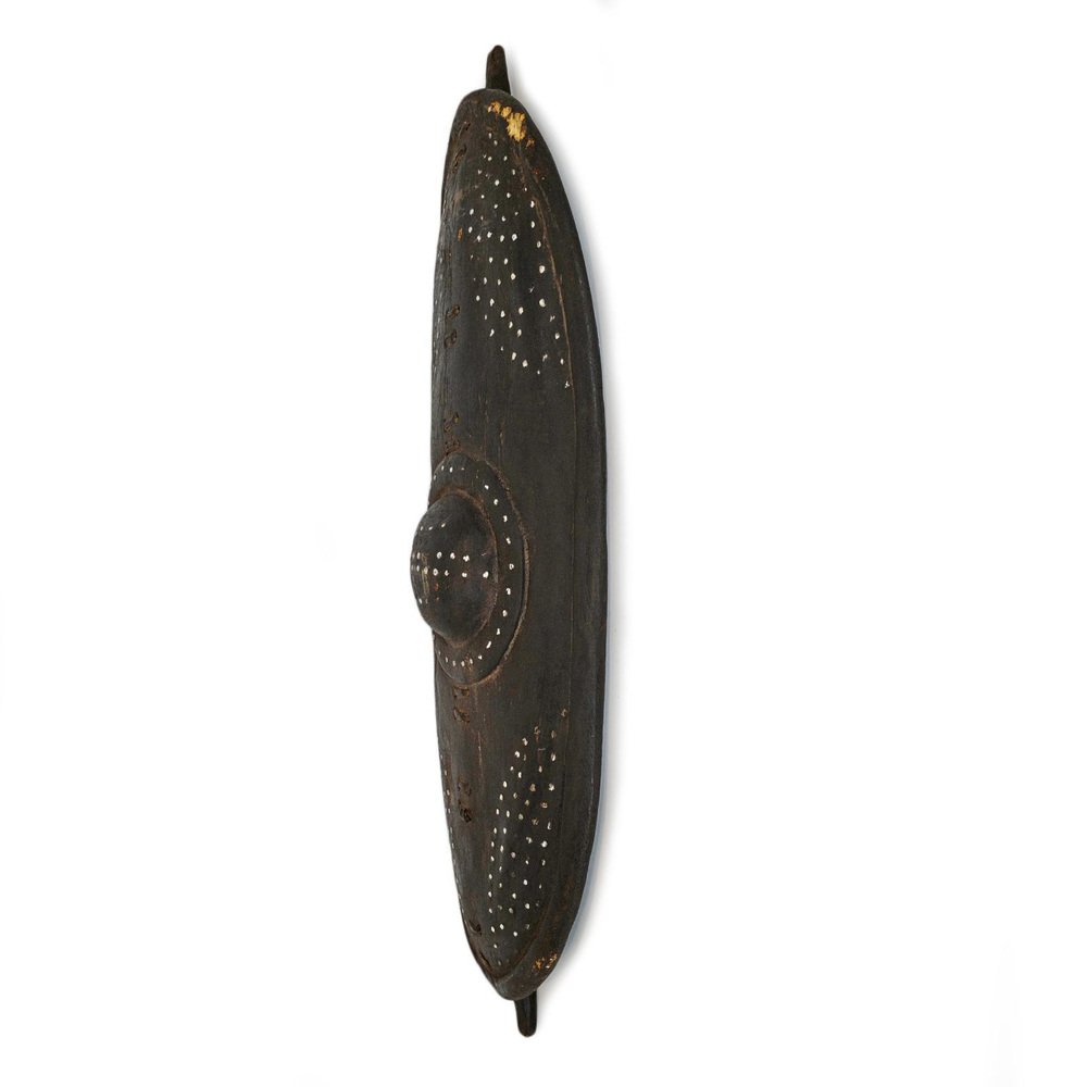 Vintage Elongated Wood Shield for sale at Pamono