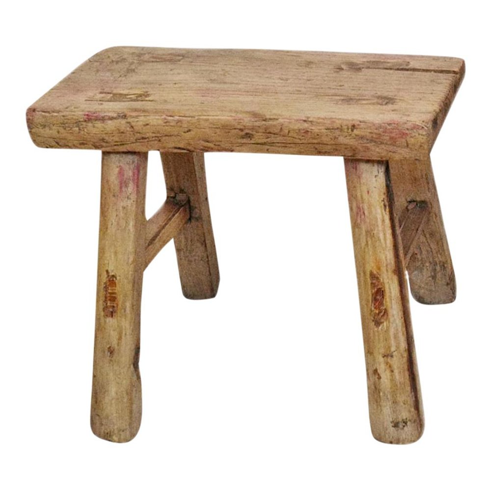 Vintage Elm Farm Stool for sale at Pamono