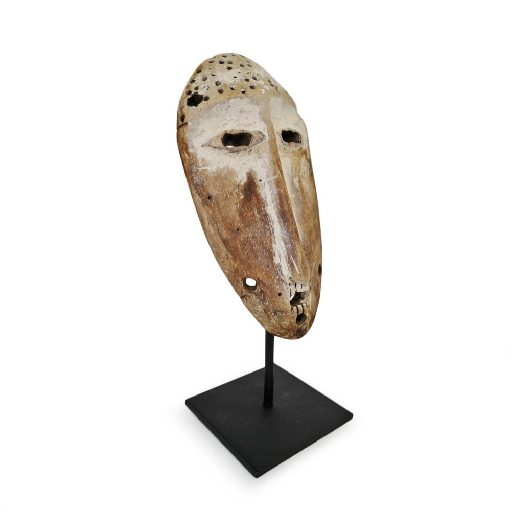 Small Vintage Passport Lega Mask on Stand for sale at Pamono