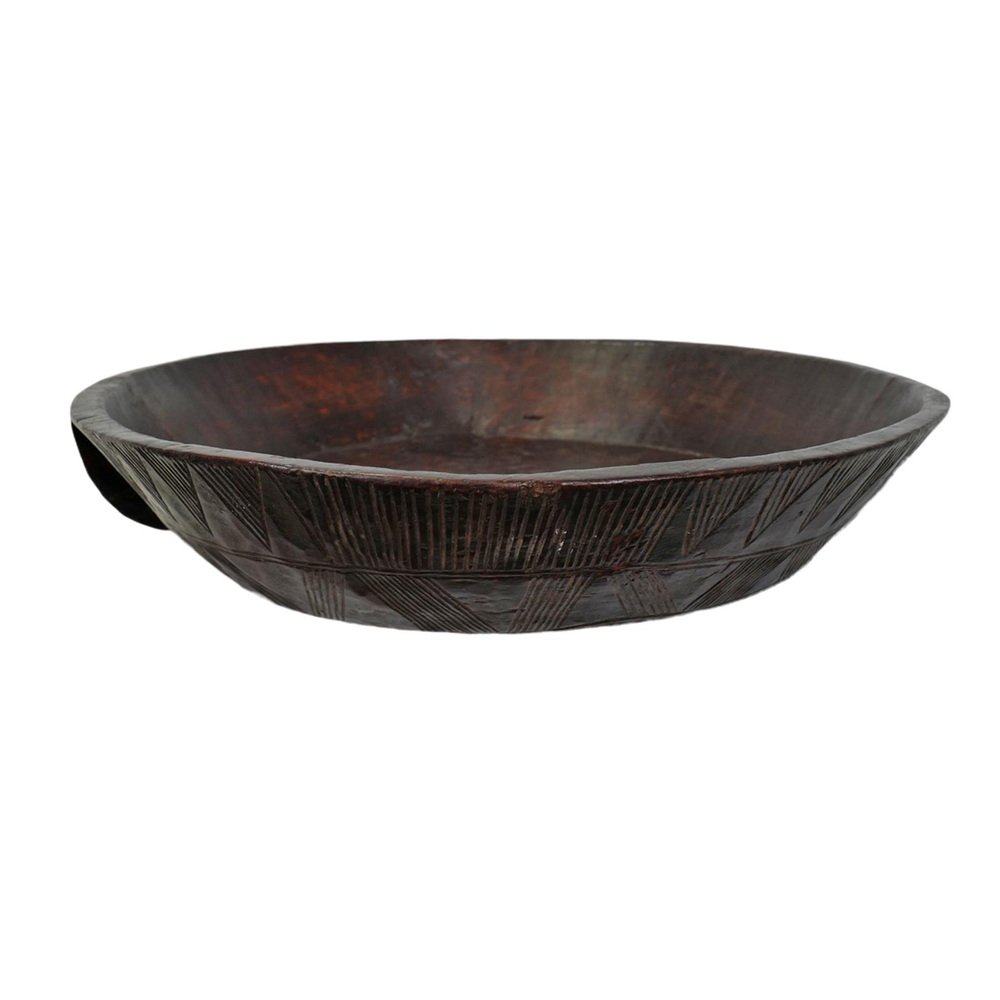 Vintage Village Ethiopian Wood Bowl for sale at Pamono
