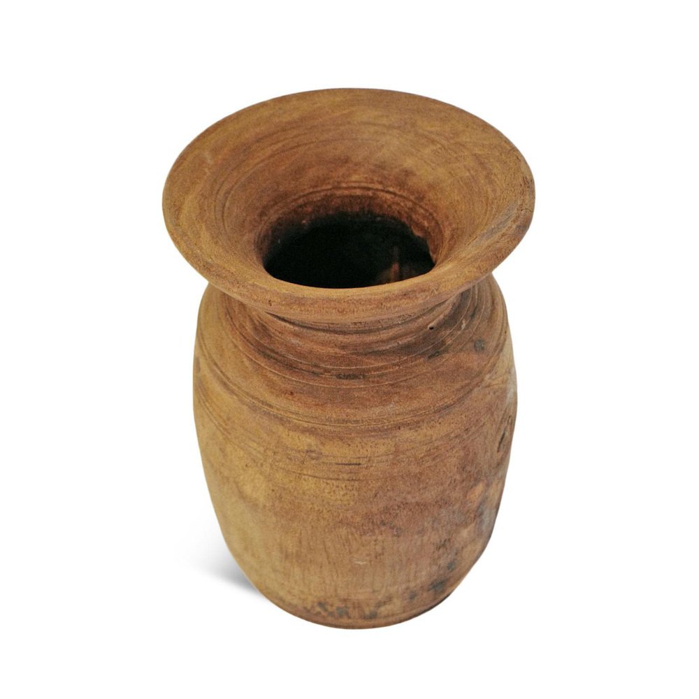 Vintage India Wood Pot for sale at Pamono