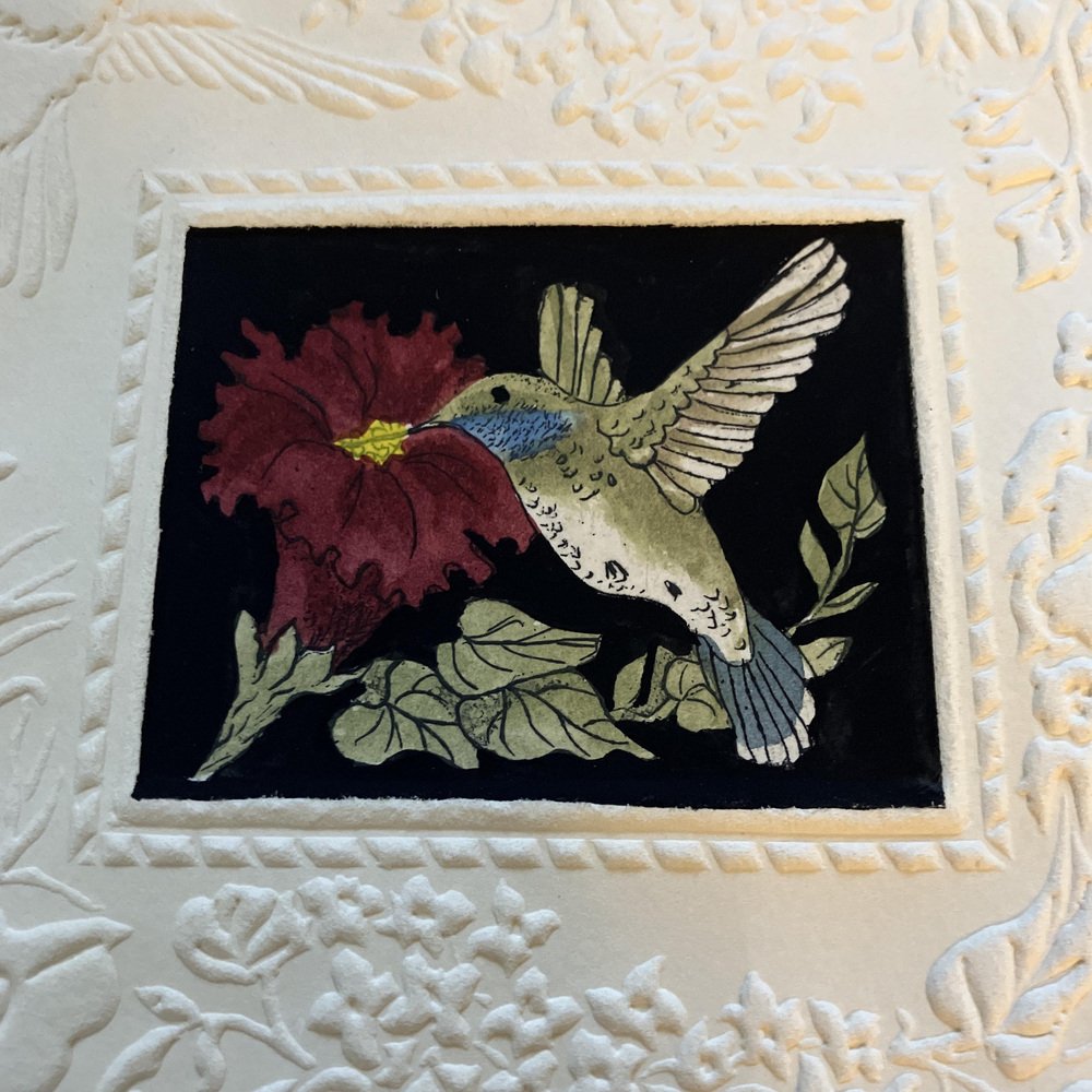 Hummingbirds, Embossed Lithograph Prints, 1970s, Set of 3 for sale at ...