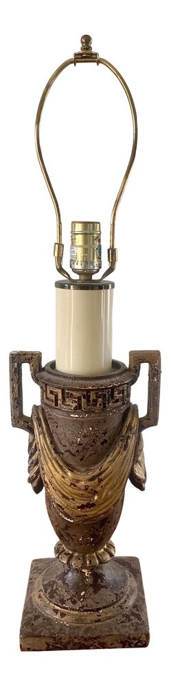 Neoclassical Urn Form Greek Key Table Lamp for sale at Pamono