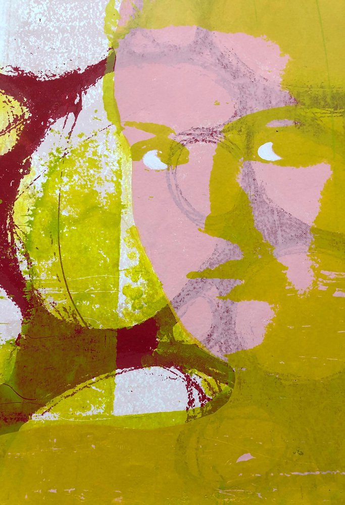 After Warhol, Pop Art Portrait, 1980s, Screenprint for sale at Pamono