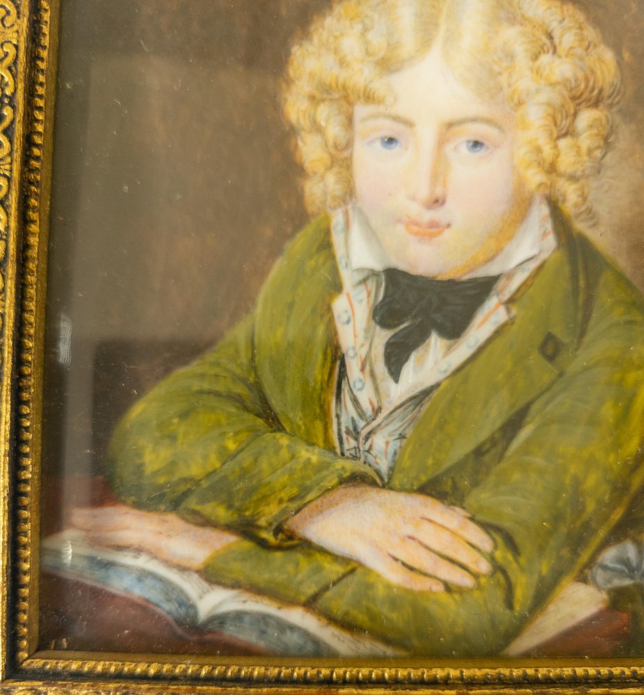 After Daniel Saint, Untitled, 19th Century, Watercolor Portrait ...